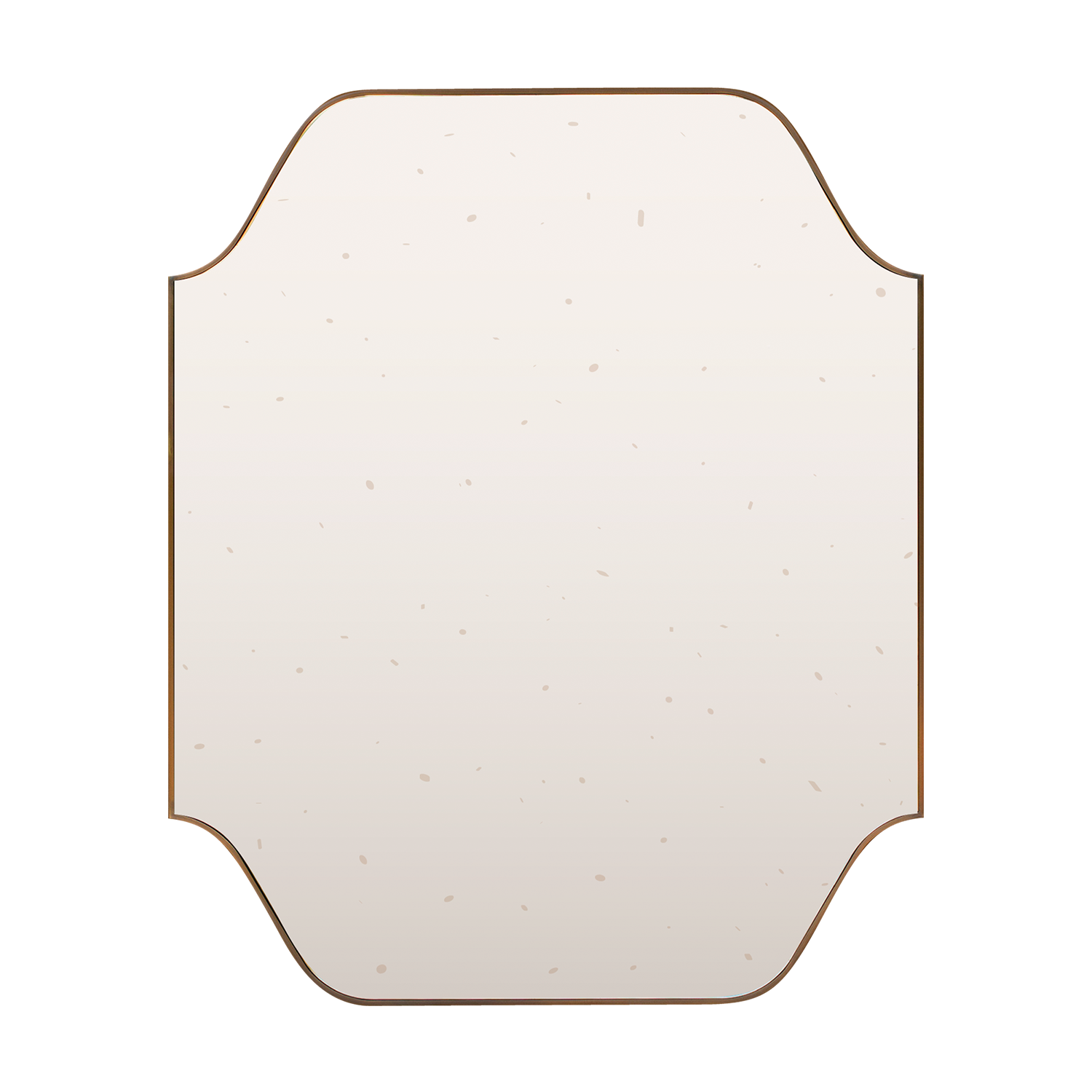 Slim Shaped Antique Brass Metal Mirror – Patrick Ireland Frames