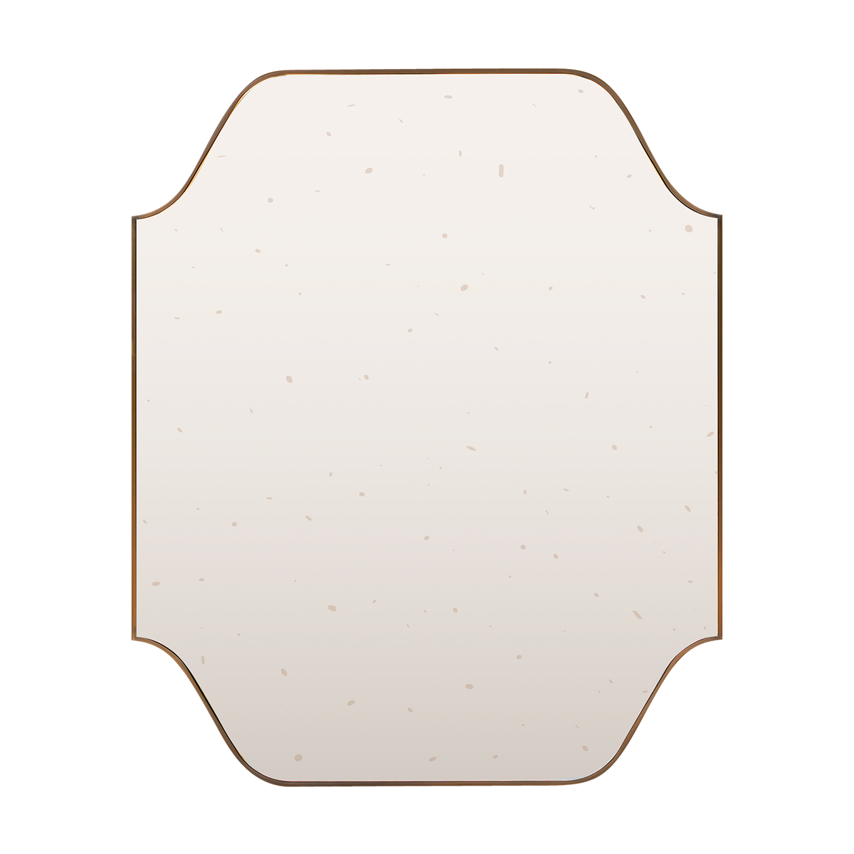 Slim Shaped Antique Brass Metal Mirror – Patrick Ireland Frames