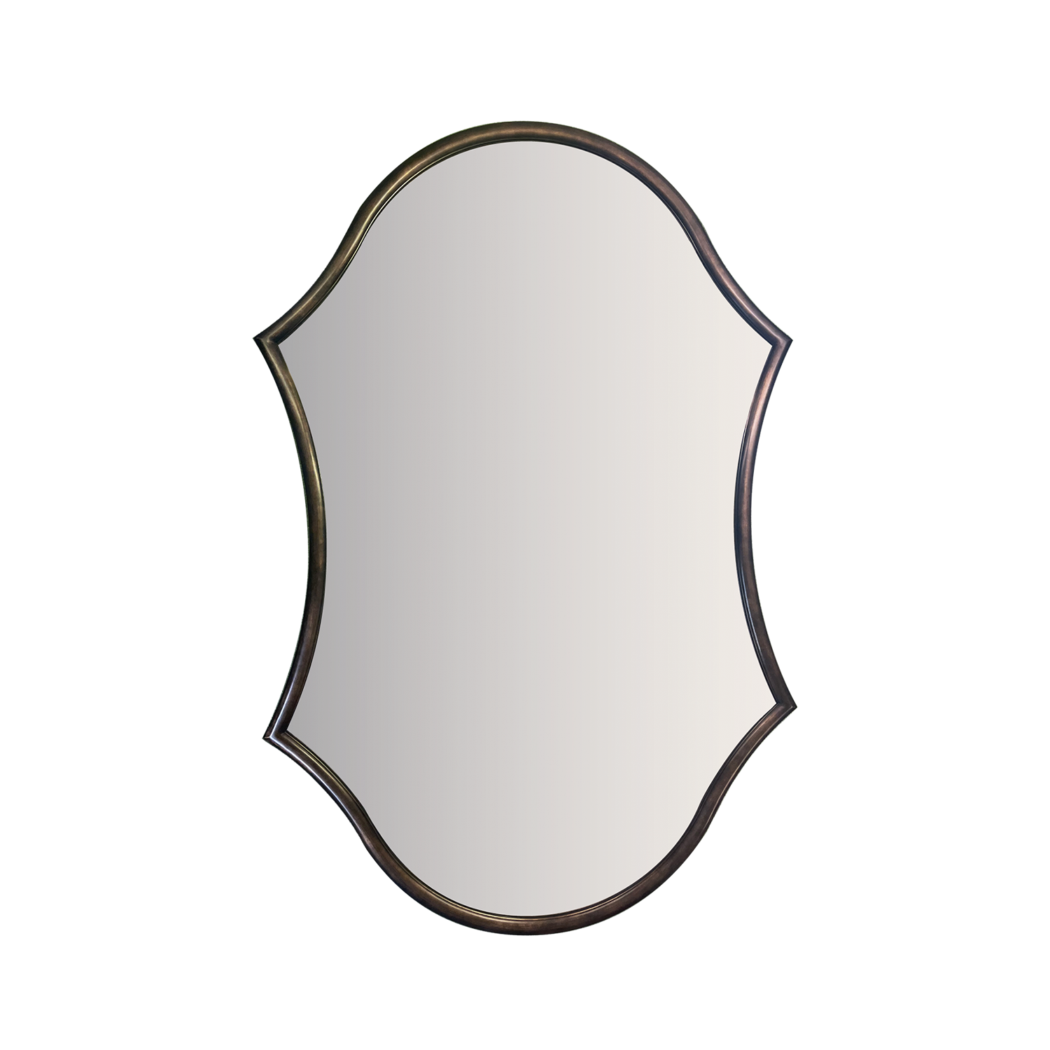 Bronze on Timber Shaped Mirror – Patrick Ireland Frames