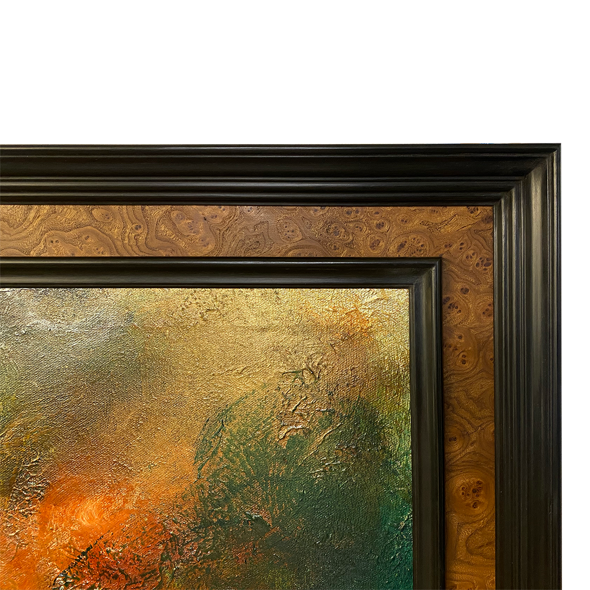 Abstract Painting by Daniel Hooper – Patrick Ireland Frames
