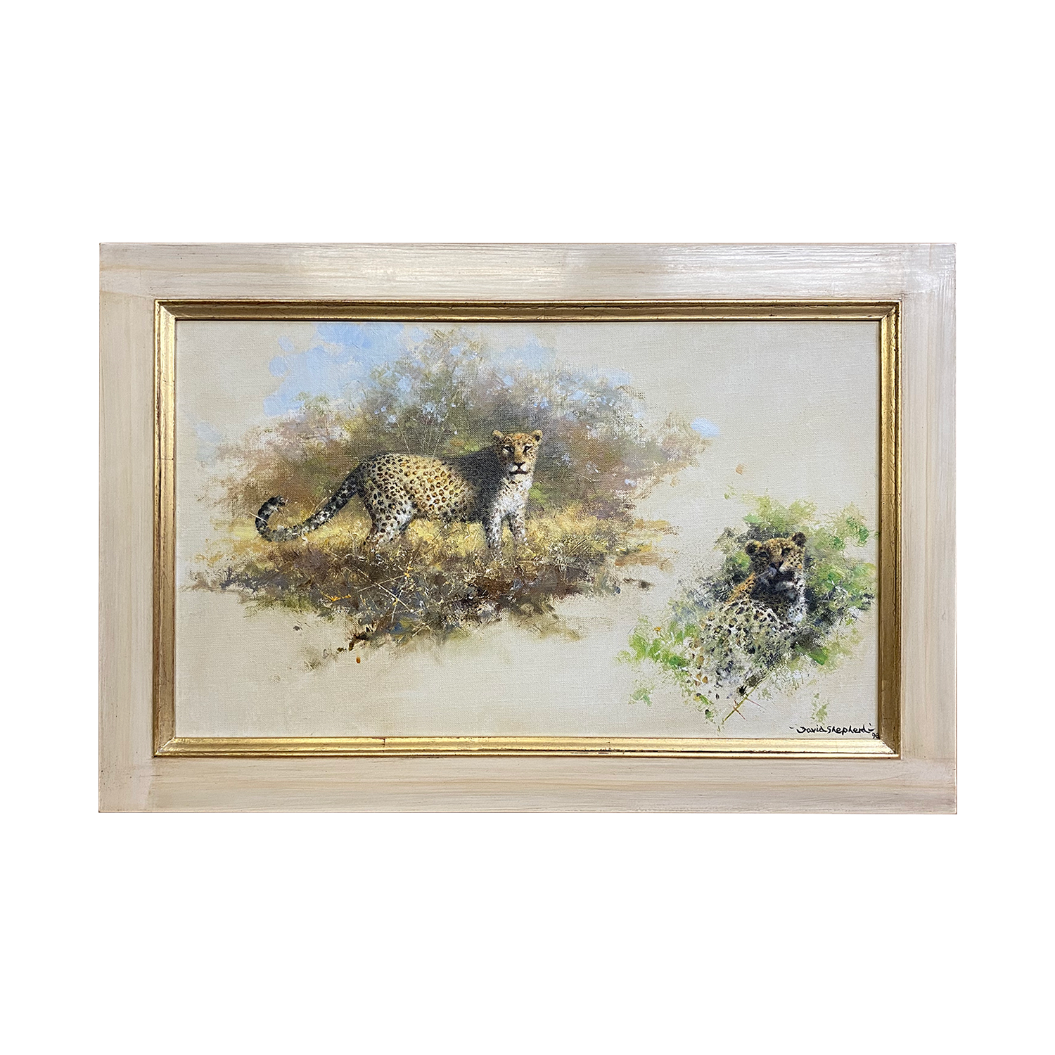 David Shepherd Leopards Painting – Patrick Ireland Frames