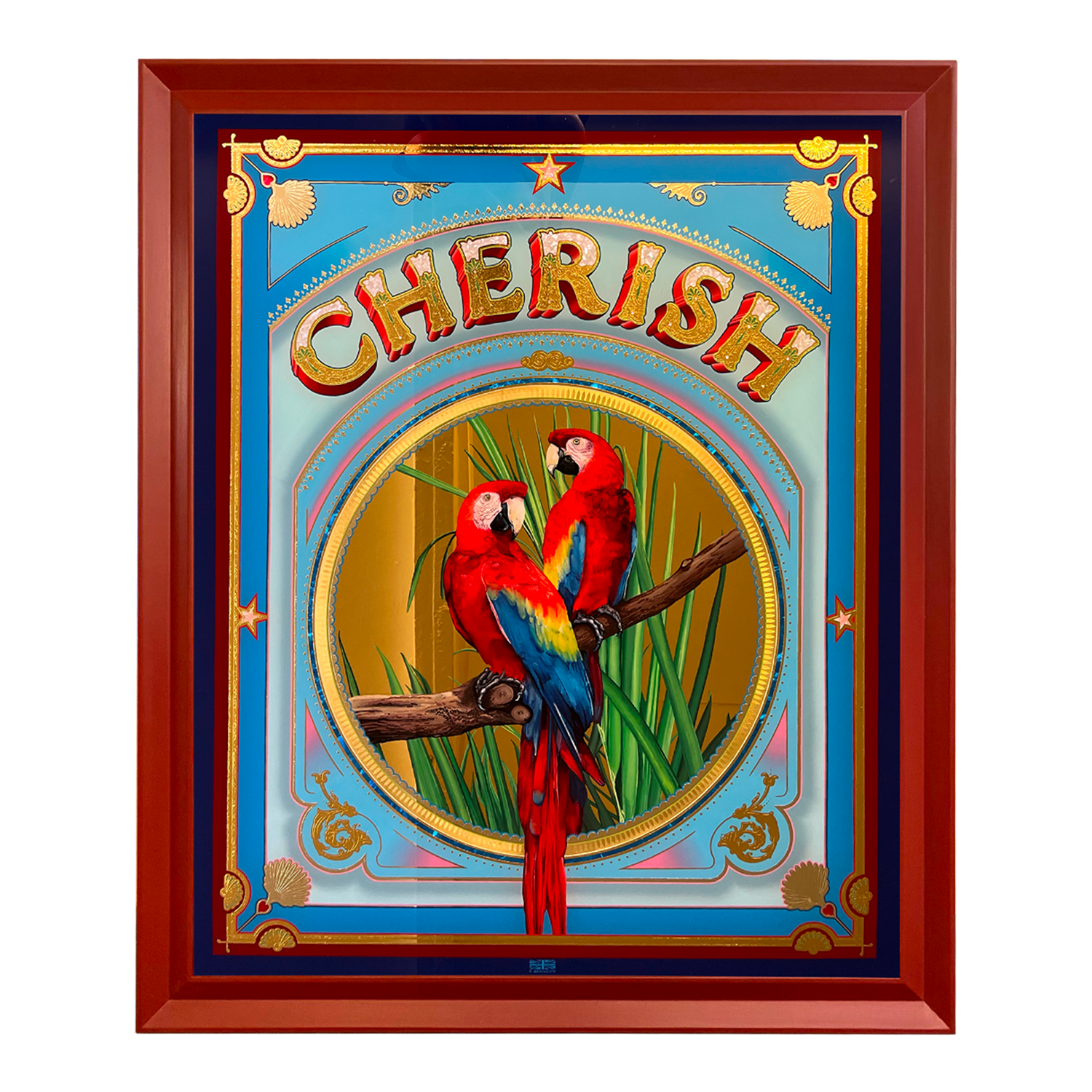 Eddy Artist CHERISH Gilded Glass Private Commission – Patrick Ireland ...