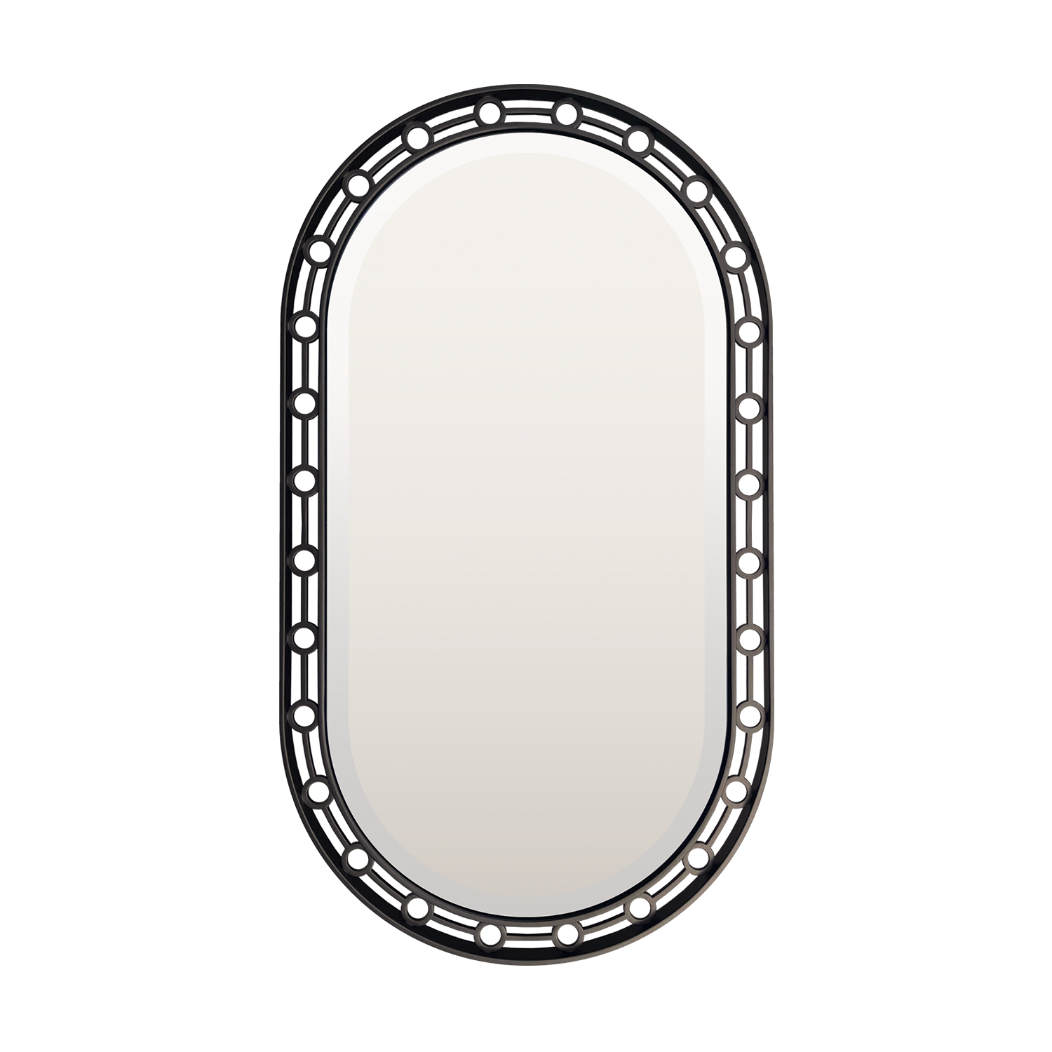Powder-Coated Pill Shaped Mirror with Circular Cut-Outs – Patrick ...