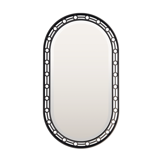 Powder-Coated Pill Shaped Mirror with Circular Cut-Outs – Patrick ...
